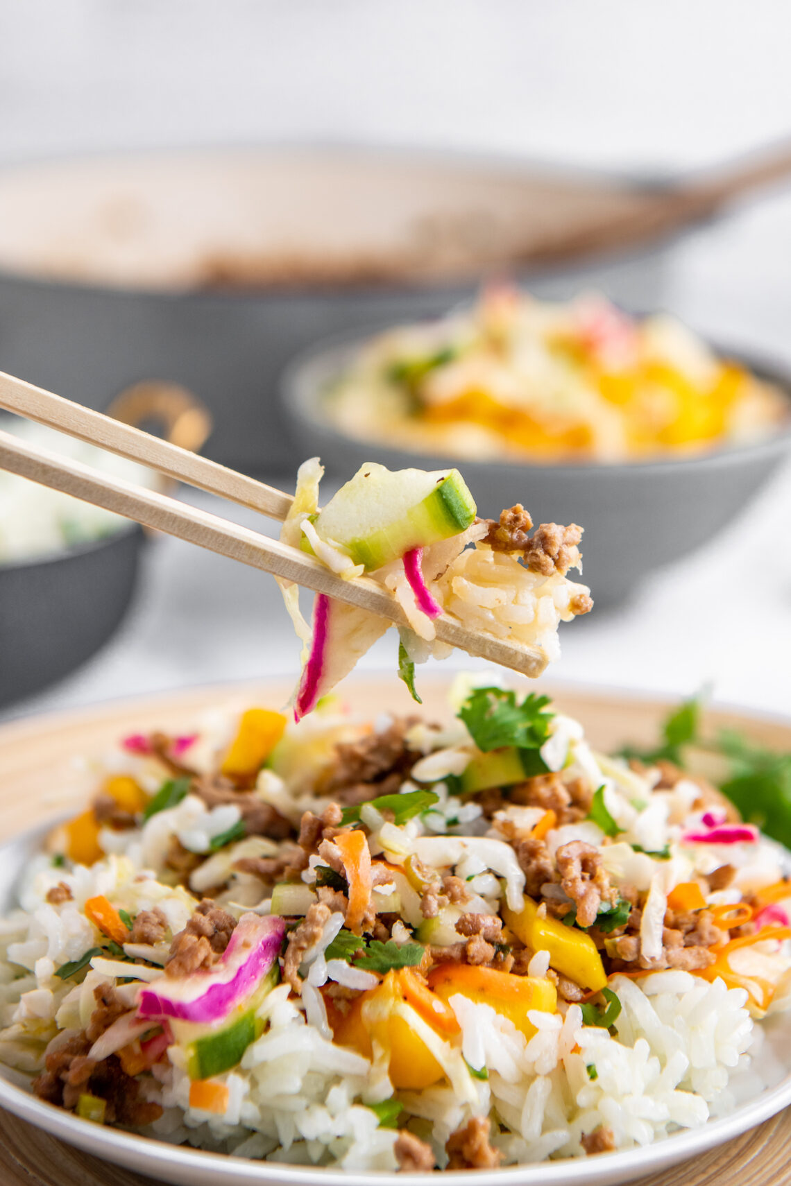 Easy Korean Rice Bowls with Mango Slaw | Easy Dinner Ideas