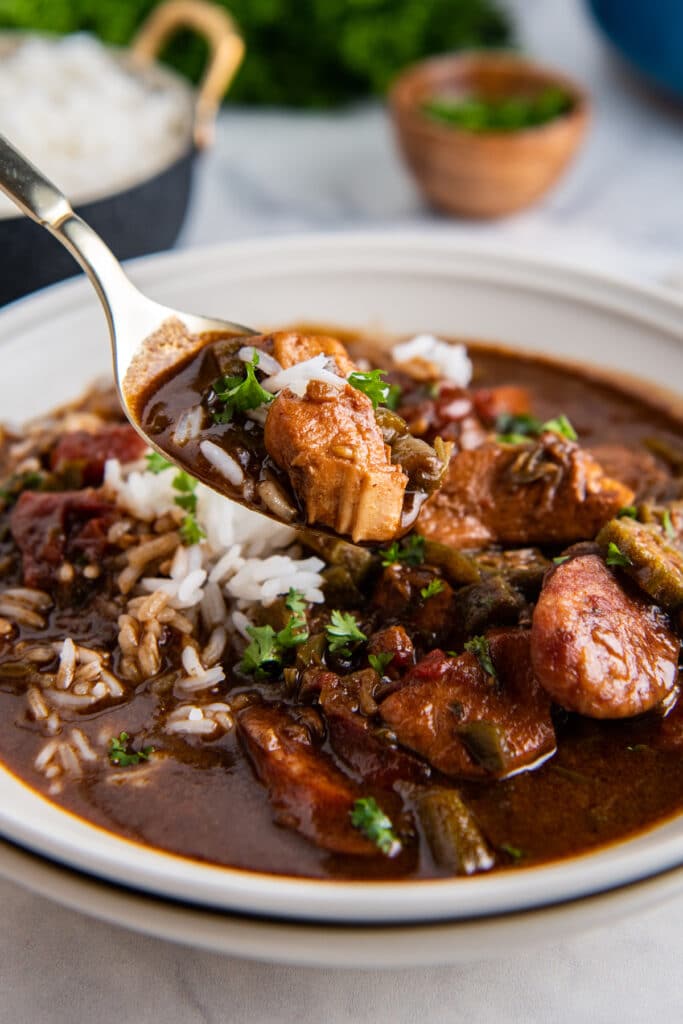 Authentic Chicken And Sausage Gumbo | Easy Dinner Ideas