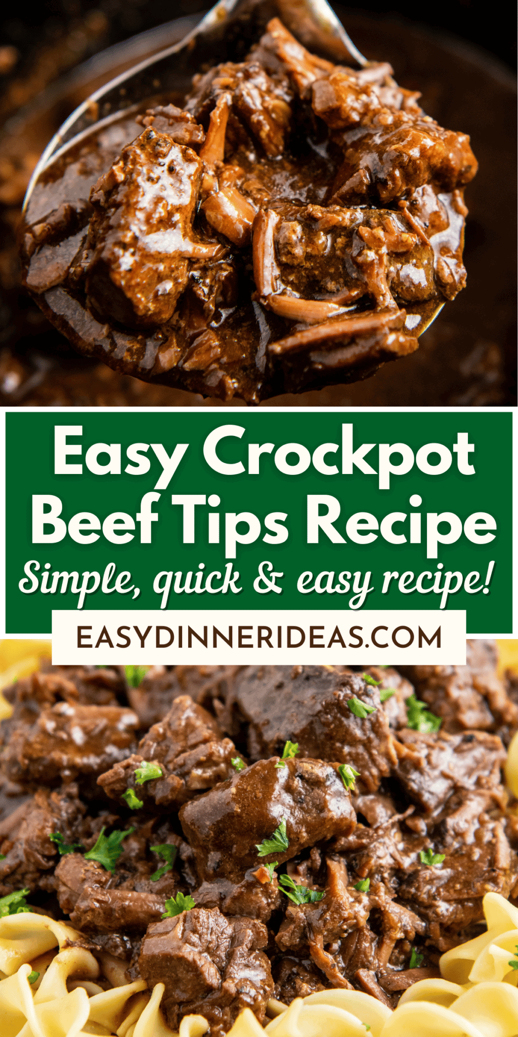 The BEST Crockpot Beef Tips Recipe | Easy Dinner Ideas