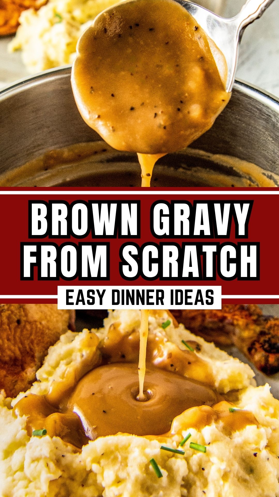 3-Ingredient Homemade Brown Gravy Recipe | Easy Dinner Ideas