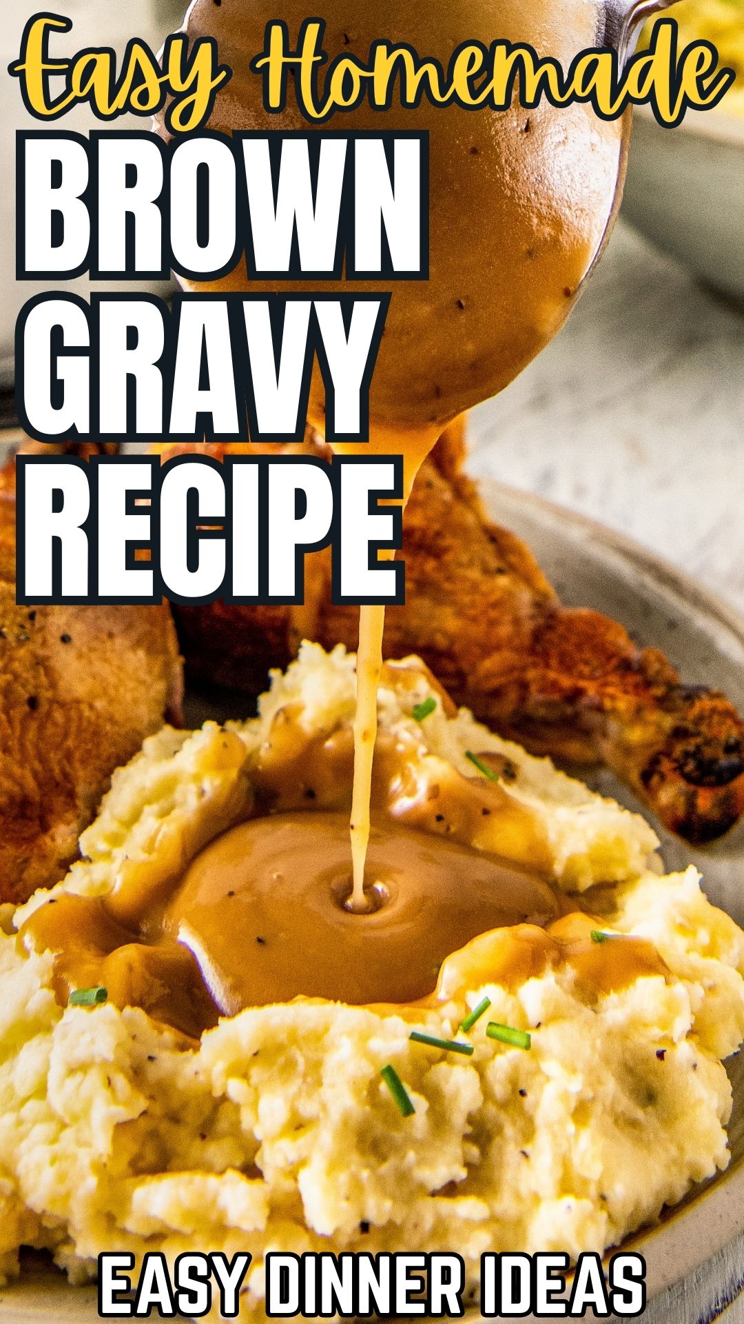 3-Ingredient Homemade Brown Gravy Recipe | Easy Dinner Ideas