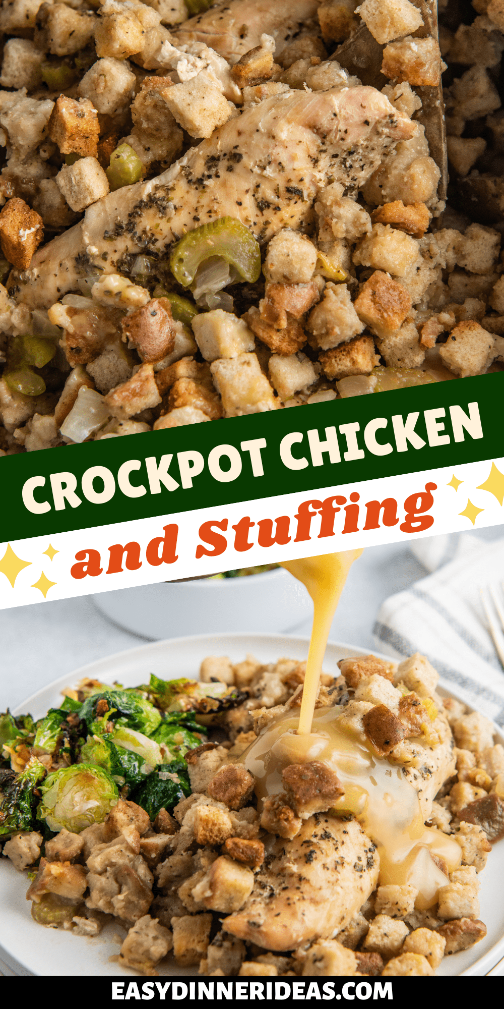 Crockpot Chicken and Stuffing | Easy Dinner Ideas
