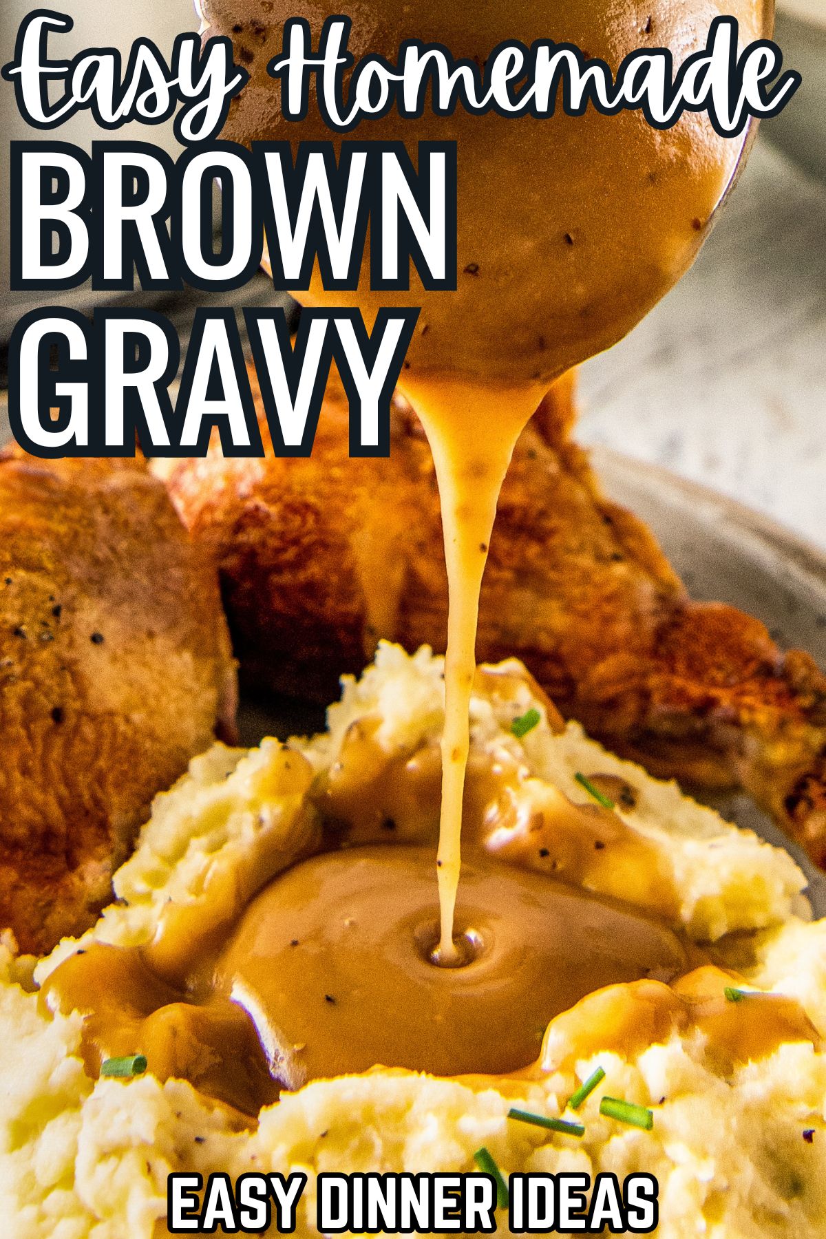 3-Ingredient Homemade Brown Gravy Recipe | Easy Dinner Ideas