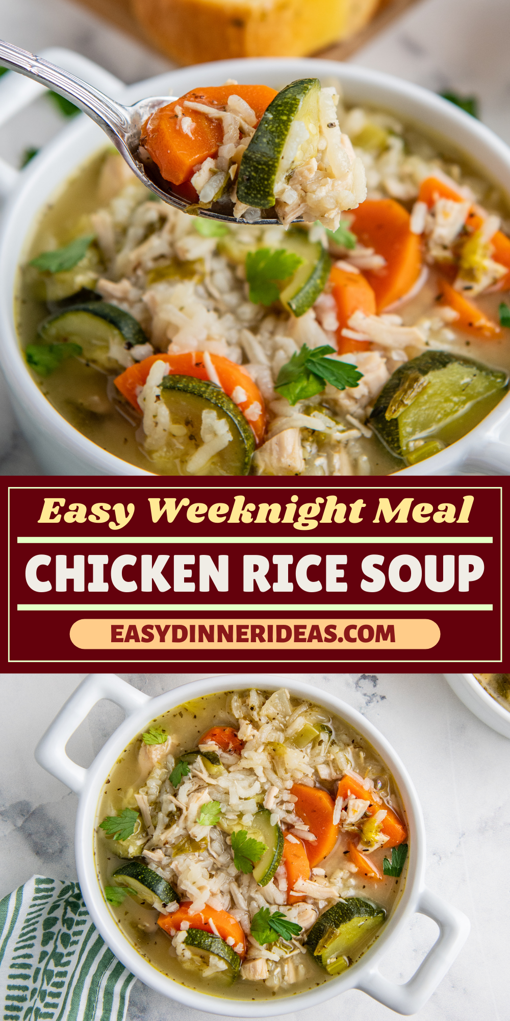 Chicken and Rice Soup | Easy Dinner Ideas