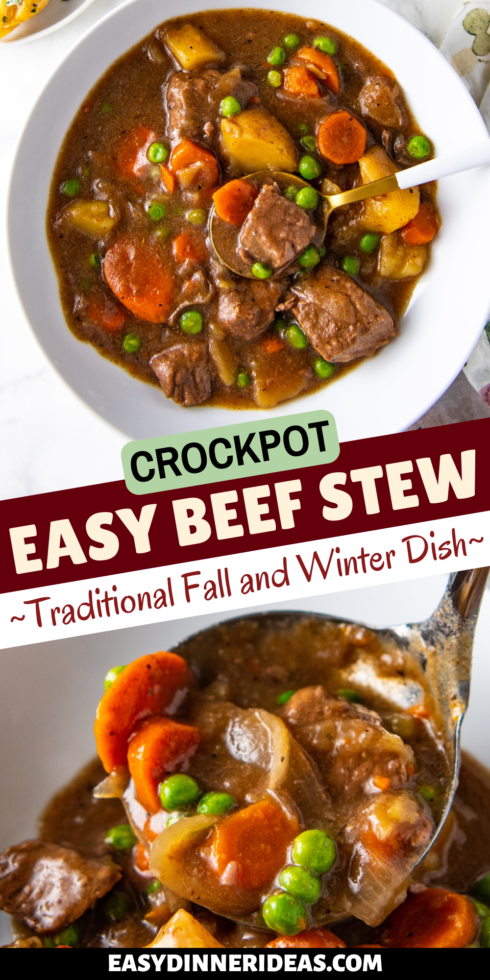 Best Crockpot Beef Stew Recipe | Easy Dinner Ideas