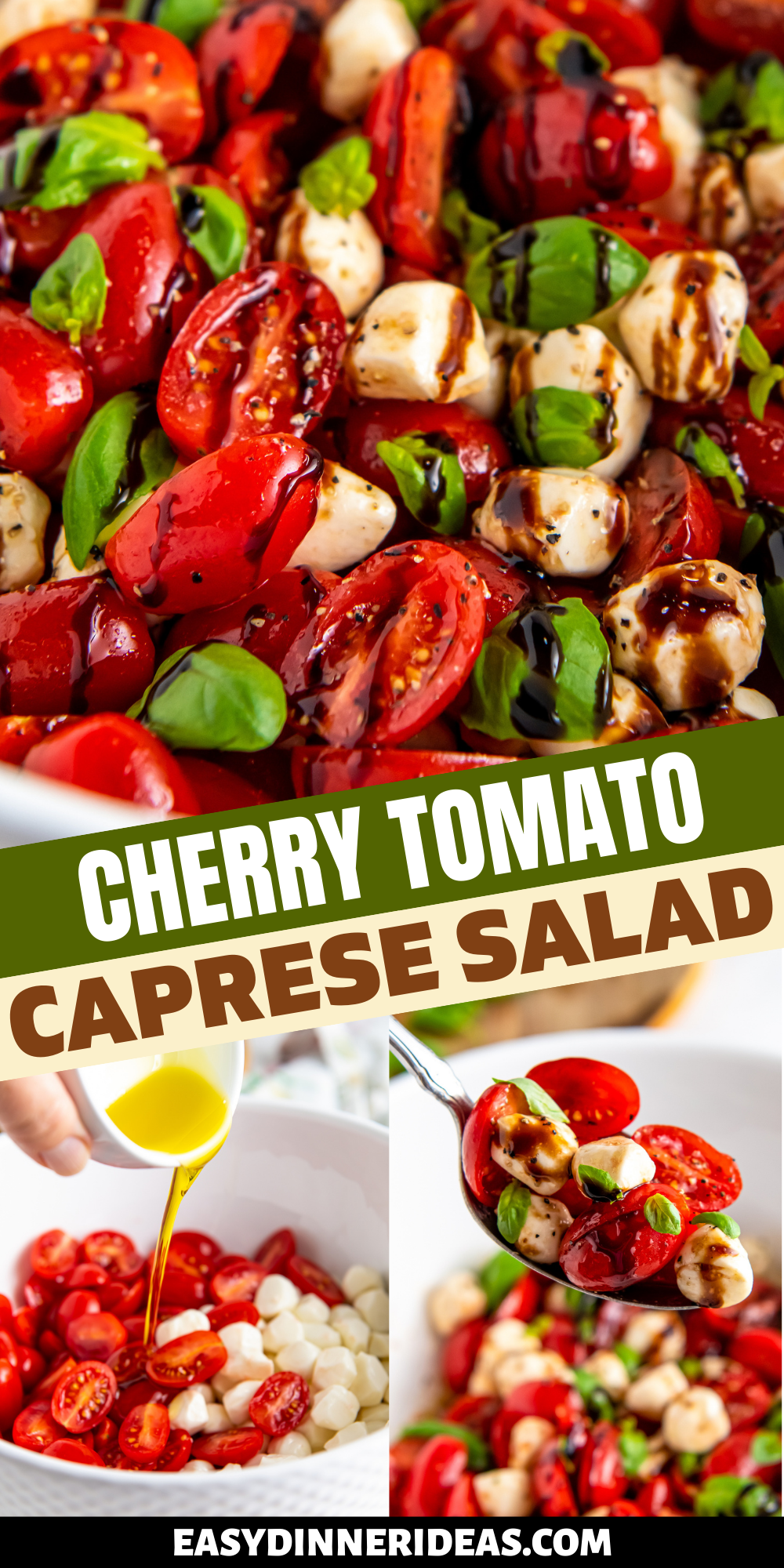 Cherry Tomato Caprese Salad | Easy Dinner Ideas