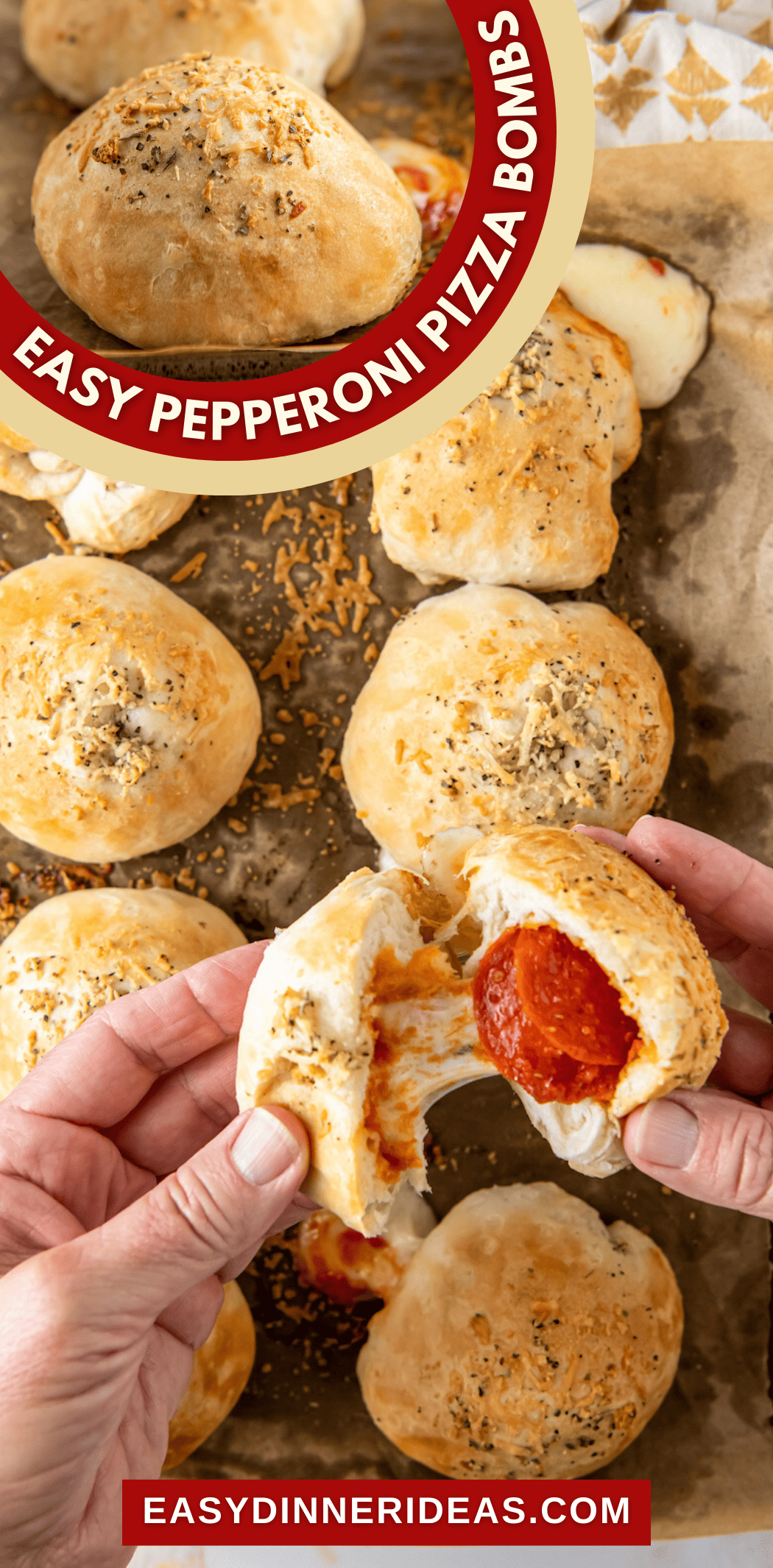 Pepperoni Pizza Bombs | Easy Dinner Ideas