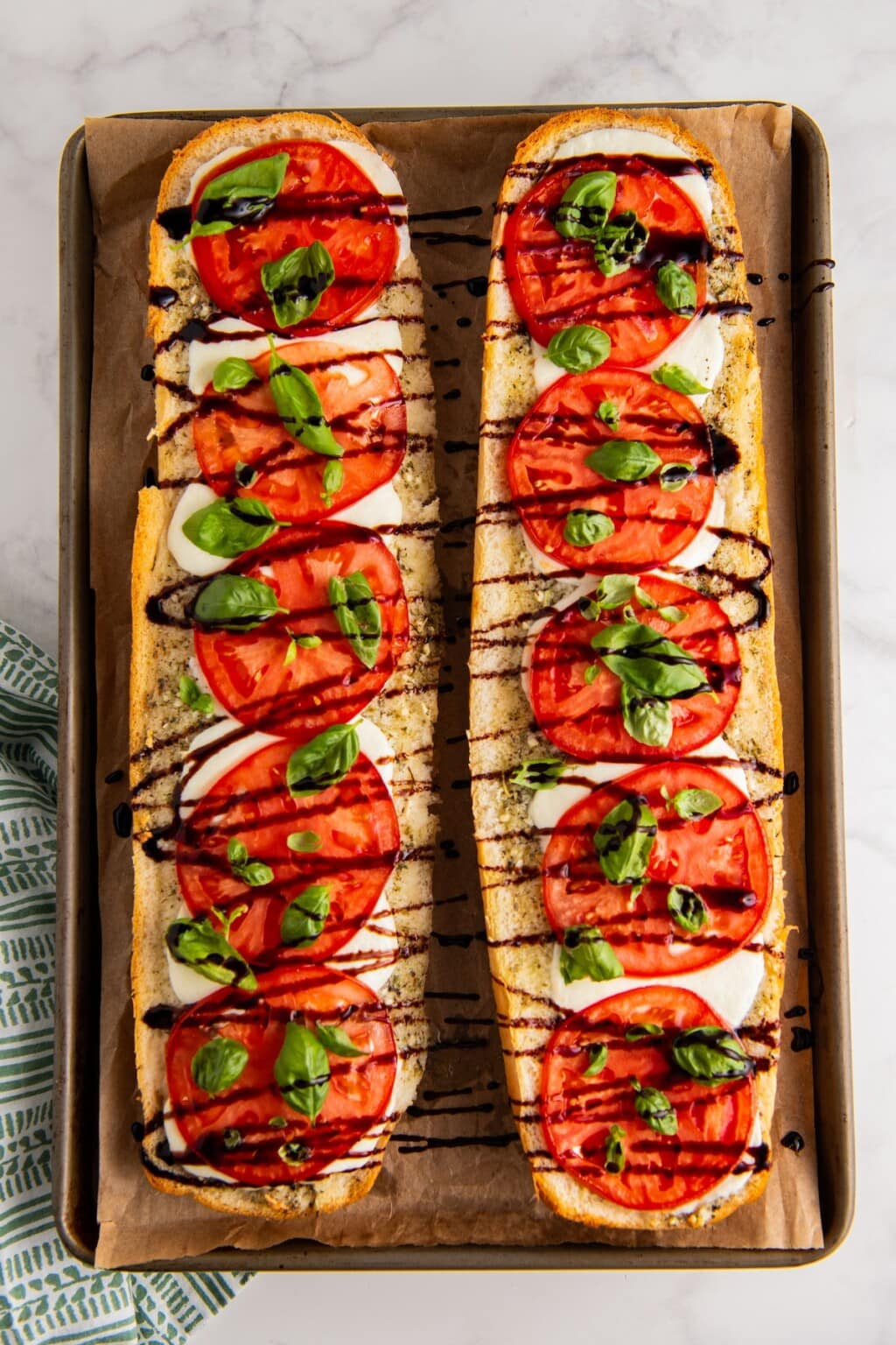 Caprese Garlic Bread Recipe | Easy Dinner Ideas