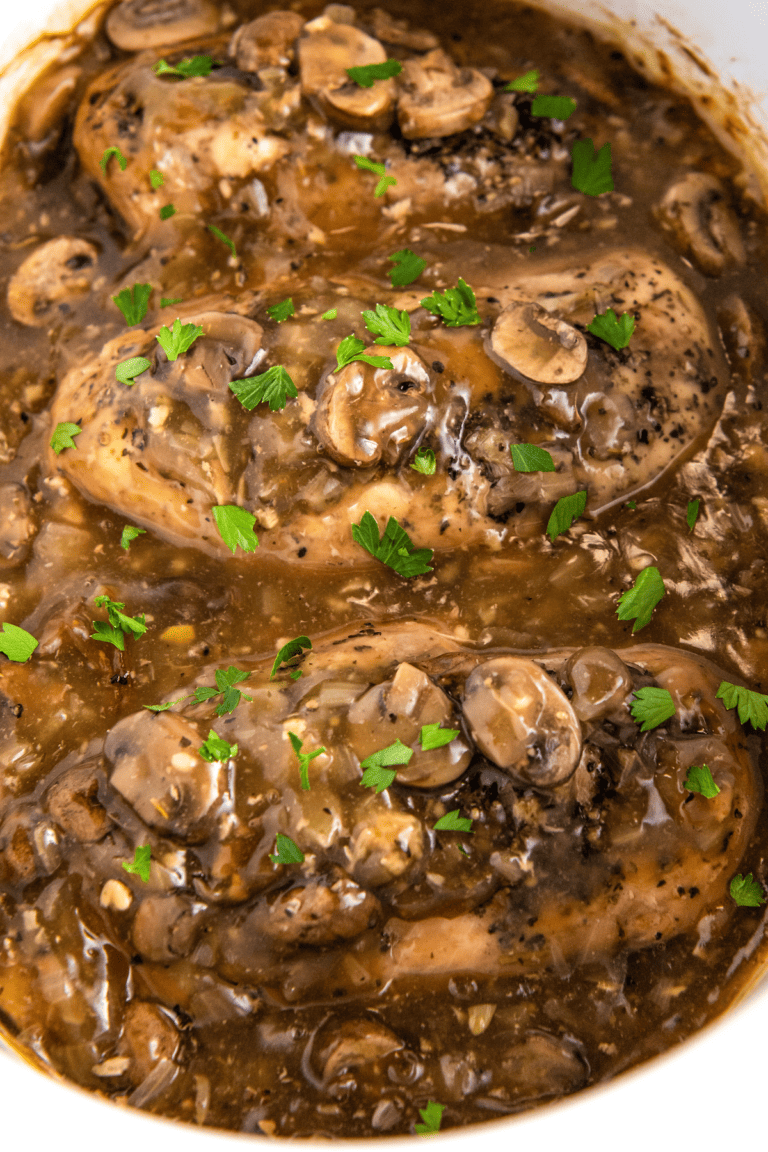 Crock Pot Chicken Marsala | Easy Dinner Ideas