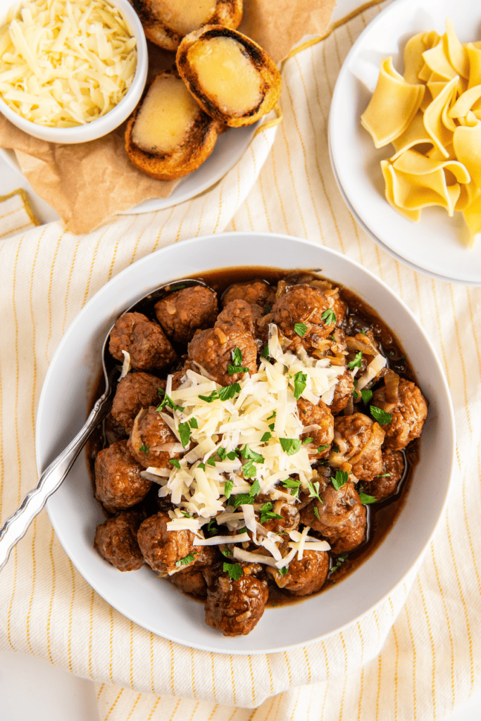French Onion Meatballs Recipe | Easy Dinner Ideas