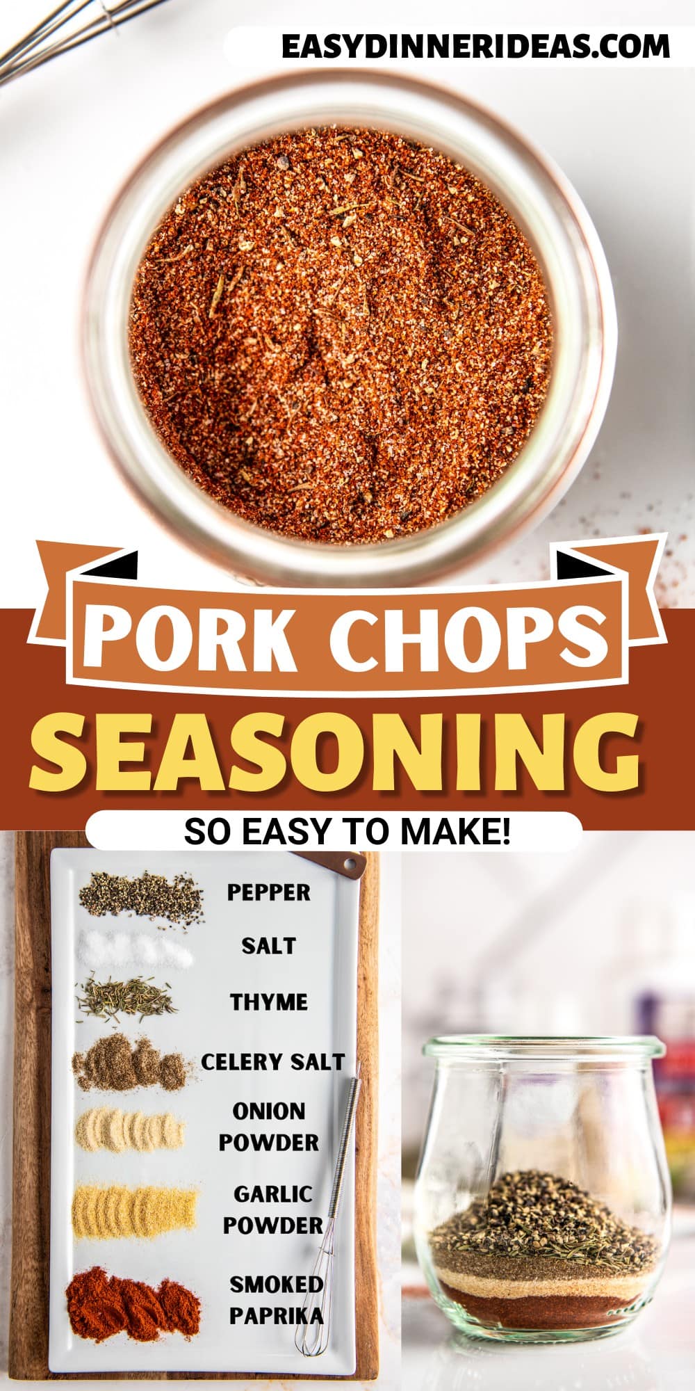 The Best Homemade Pork Chop Seasoning | Easy Dinner Ideas