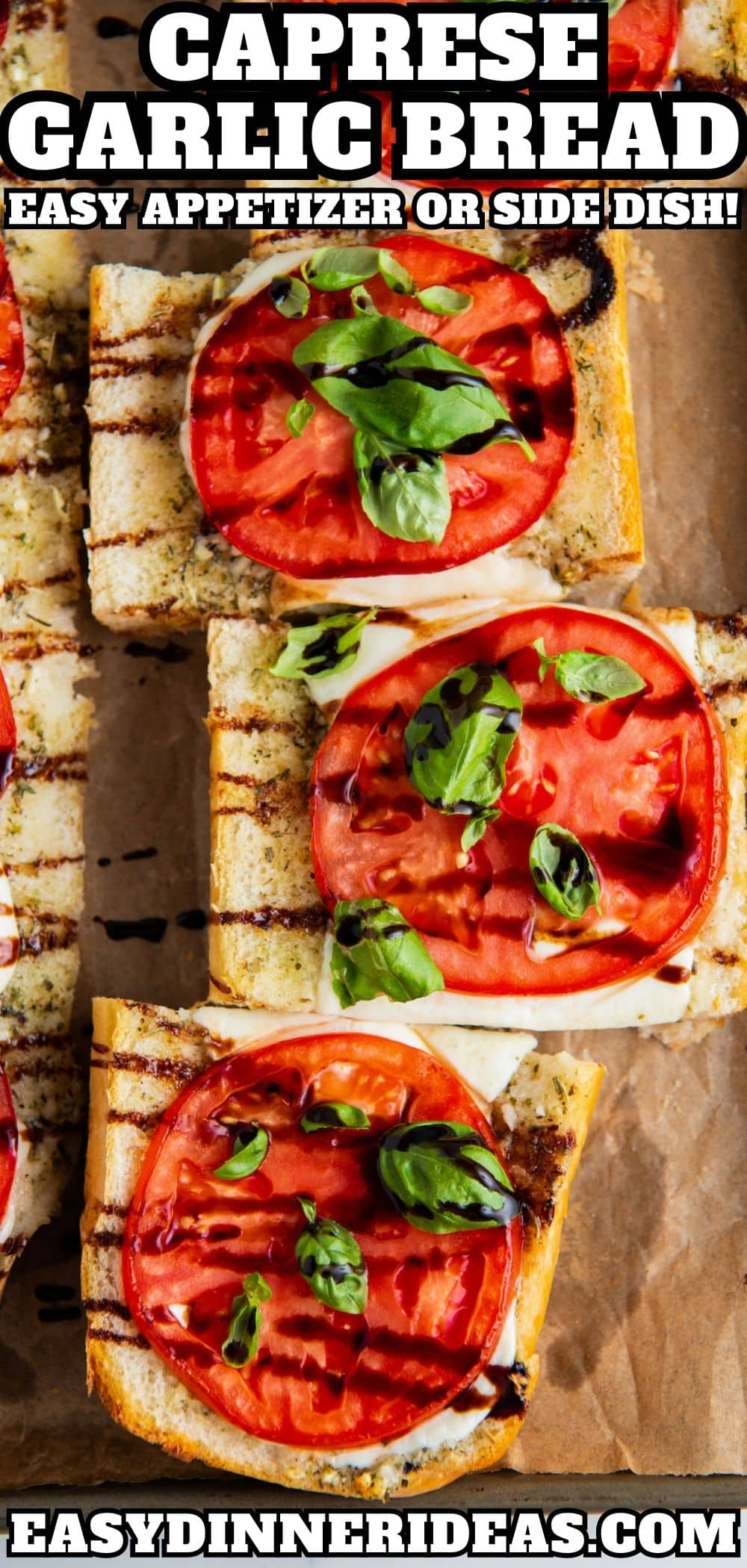 Caprese Garlic Bread Recipe | Easy Dinner Ideas