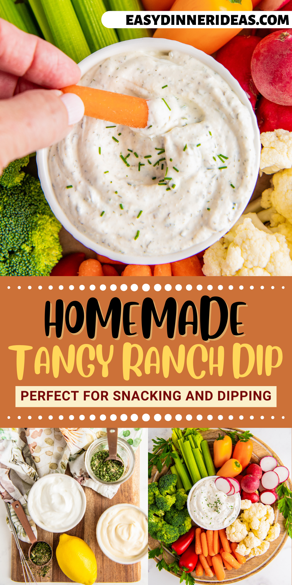 Best Homemade Ranch Dip Recipe | Easy Dinner Ideas