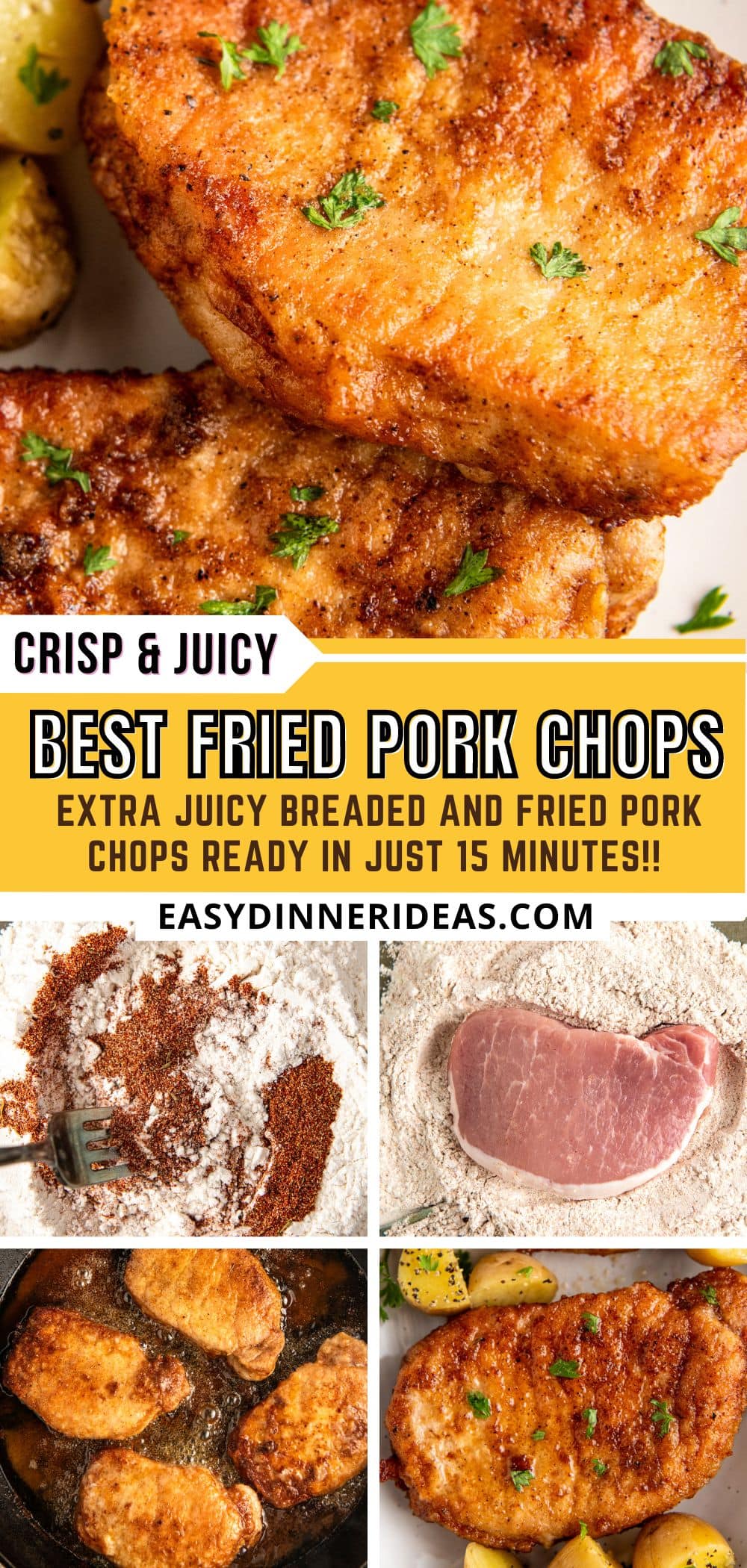 Fried Pork Chops | Easy Dinner Ideas