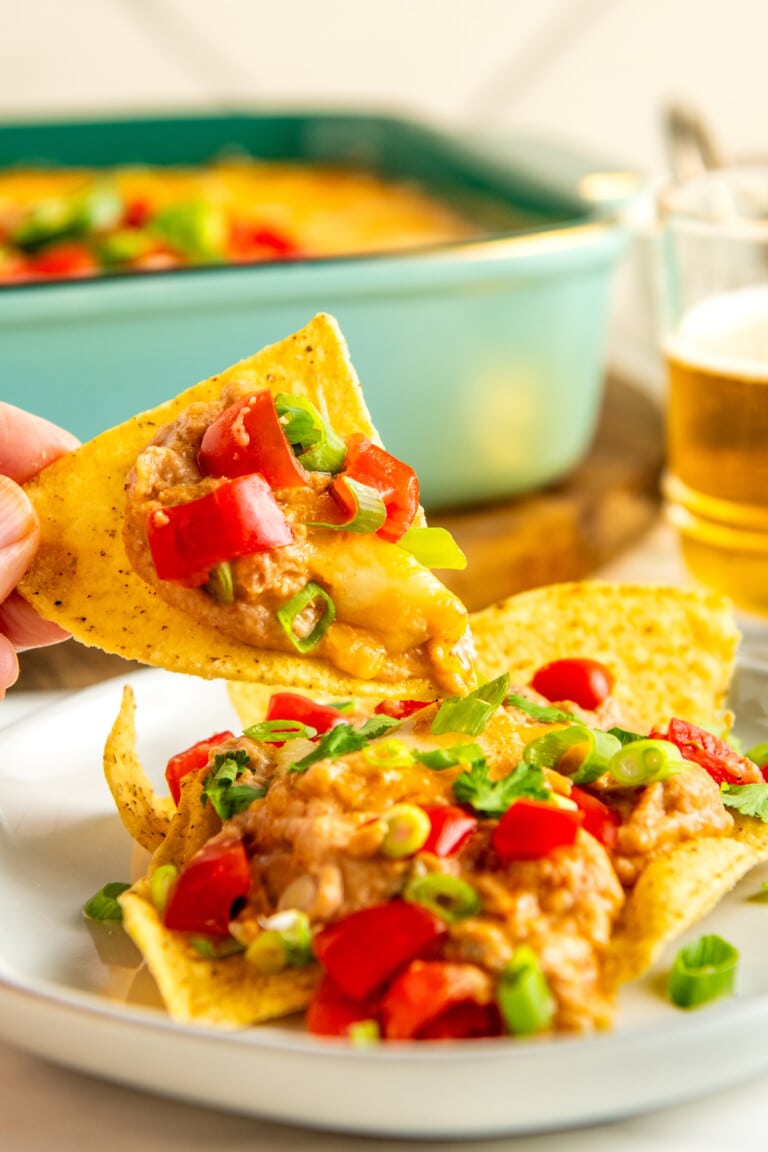 Easy Refried Bean Dip Recipe | Easy Dinner Ideas