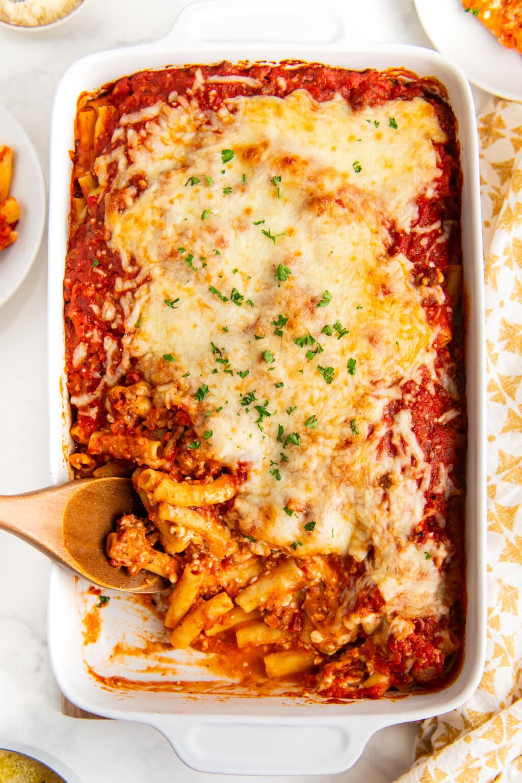 Oh-So-Cheesy Baked Ziti Recipe | Easy Dinner Ideas