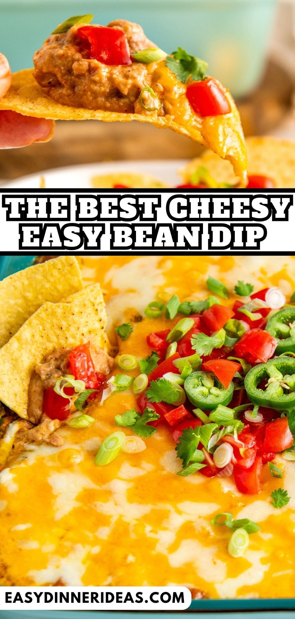 Easy Refried Bean Dip Recipe | Easy Dinner Ideas