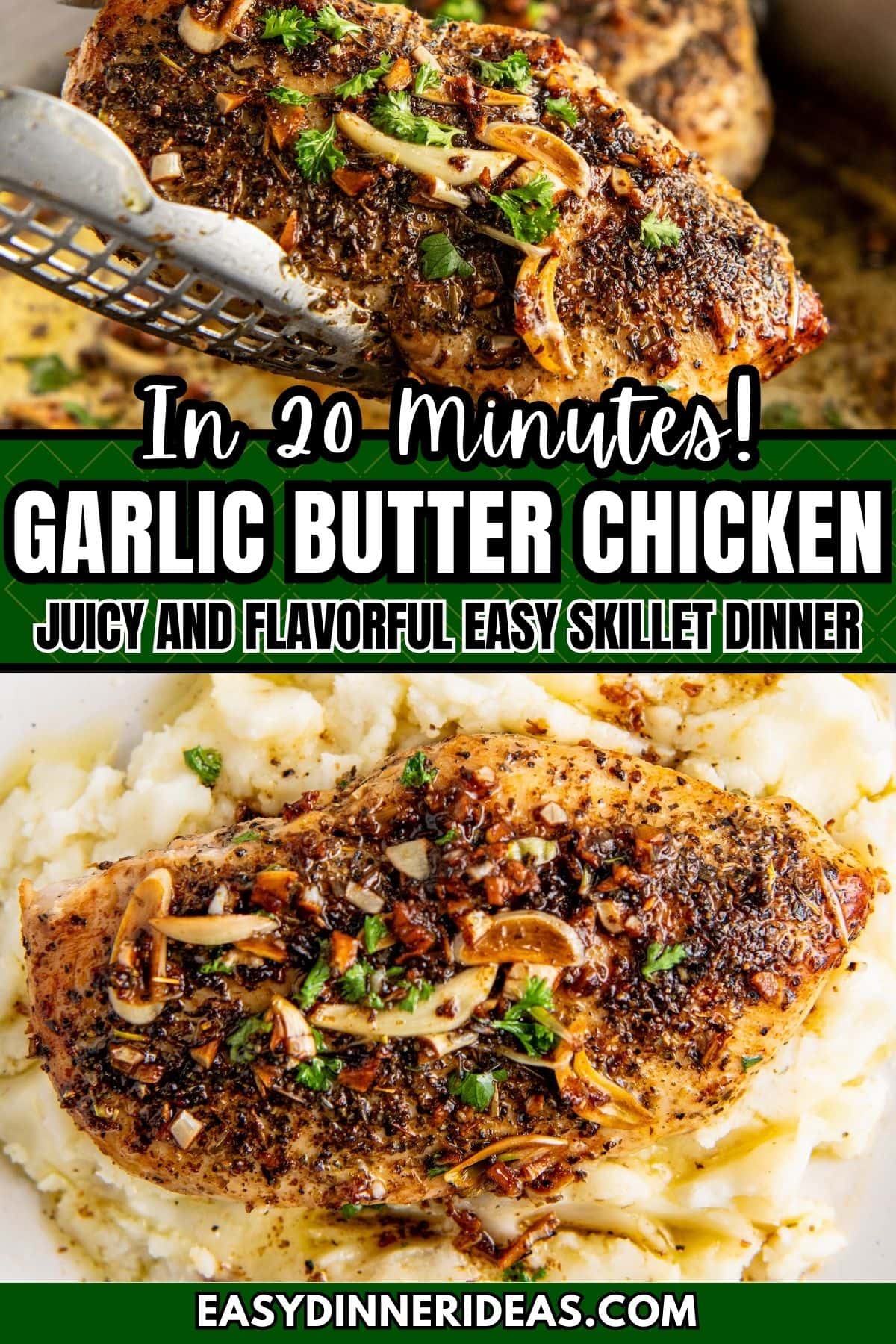 Garlic Butter Chicken (Easy One-Skillet Meal!) | Easy Dinner Ideas
