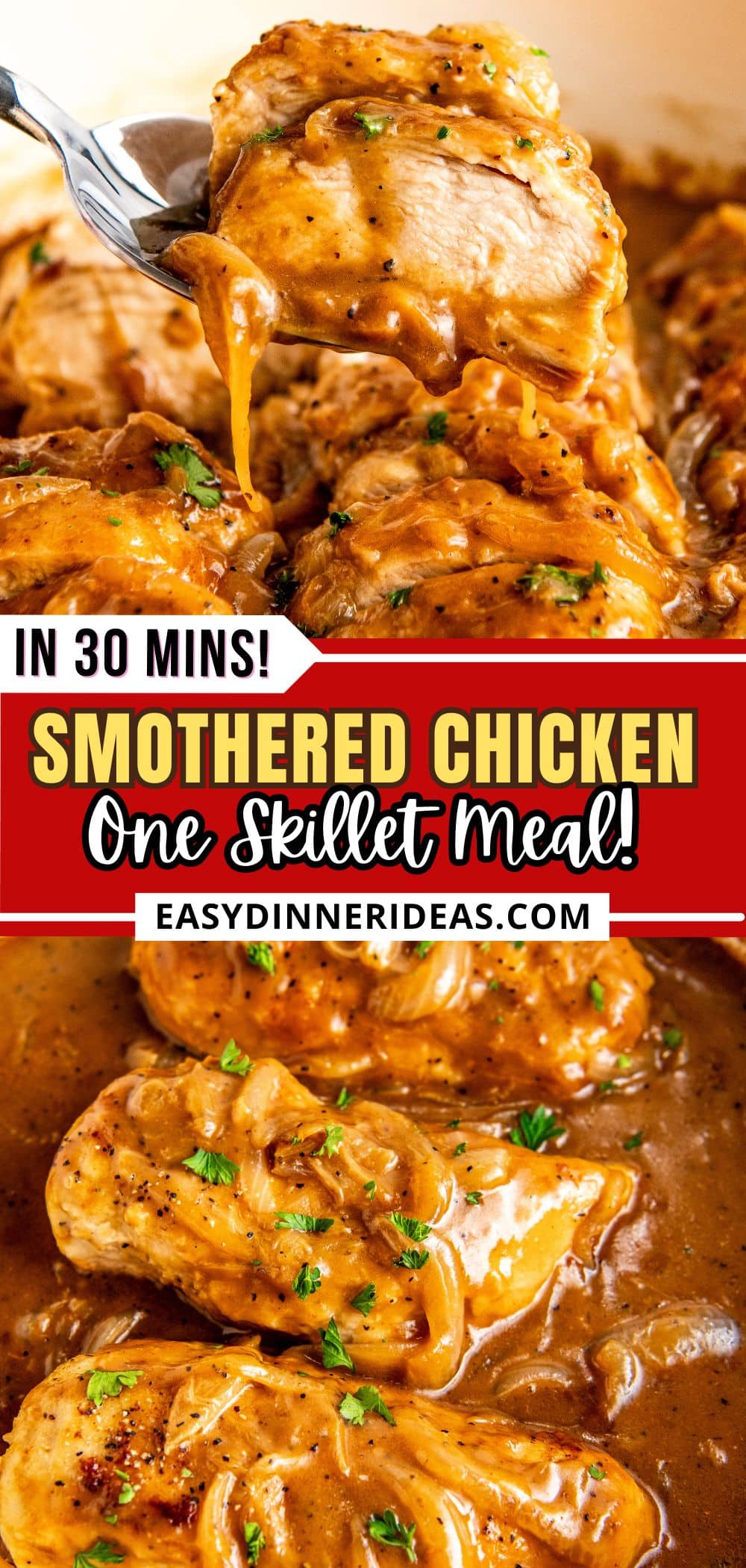 Smothered Chicken | Easy Dinner Ideas