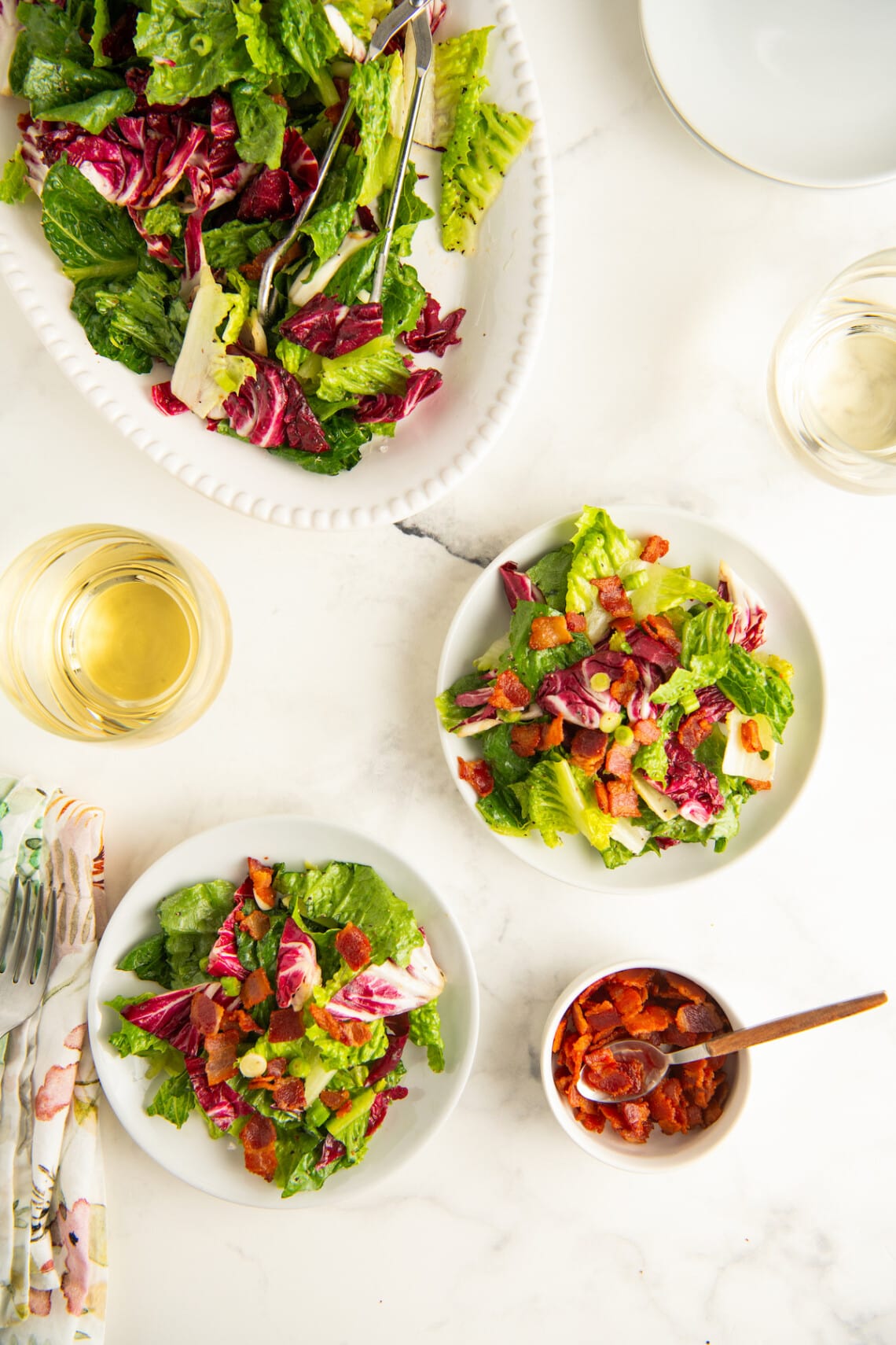 Wilted Lettuce Salad With Hot Bacon Dressing | Easy Dinner Ideas