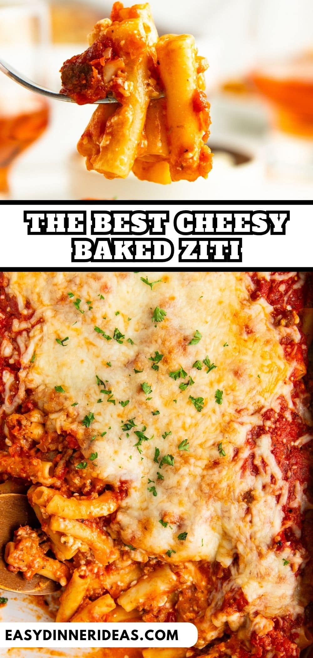 Oh-So-Cheesy Baked Ziti Recipe | Easy Dinner Ideas