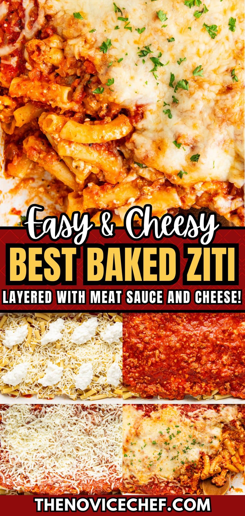 Oh-So-Cheesy Baked Ziti Recipe | Easy Dinner Ideas