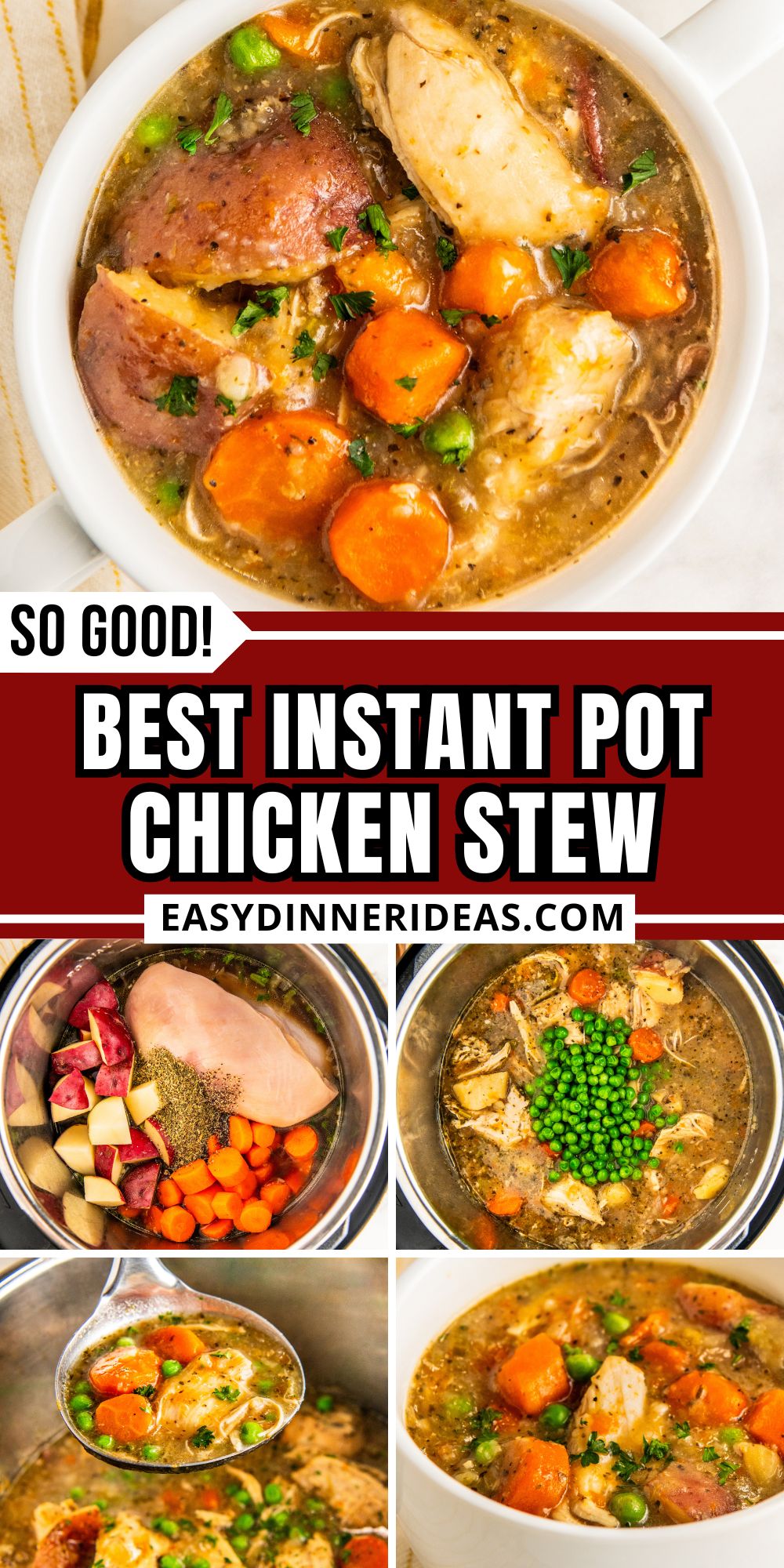 Instant Pot Chicken Stew Recipe | Easy Dinner Ideas