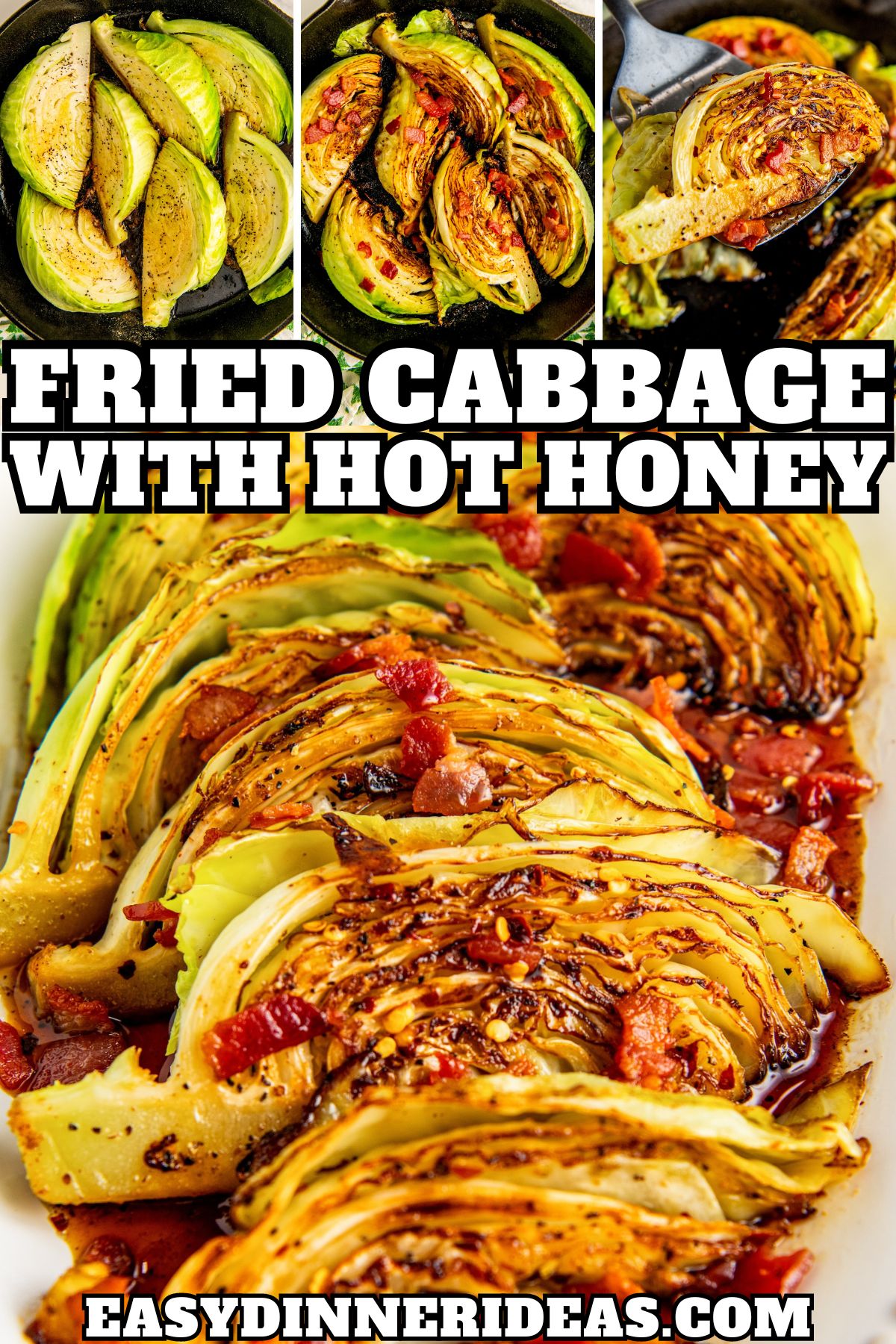 Hot Honey Fried Cabbage Recipe | Easy Dinner Ideas
