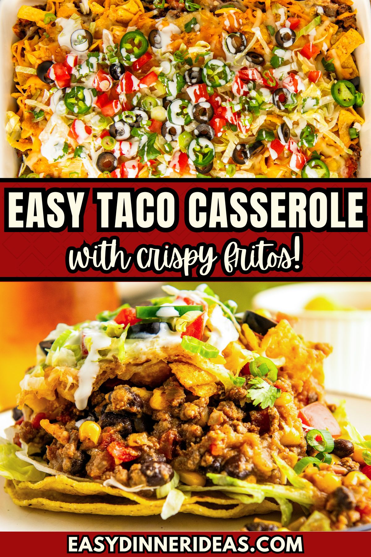 Easy Taco Casserole with Fritos | Easy Dinner Ideas