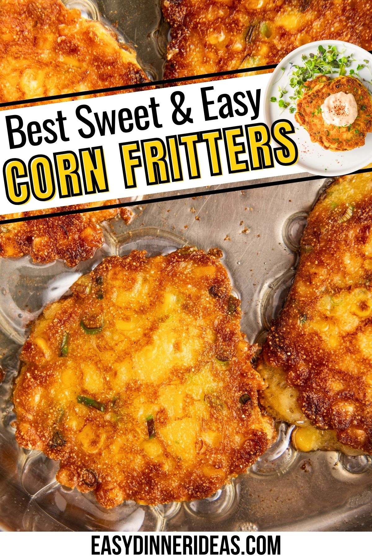 Simple Corn Fritter Recipe Easy Dinner Ideas