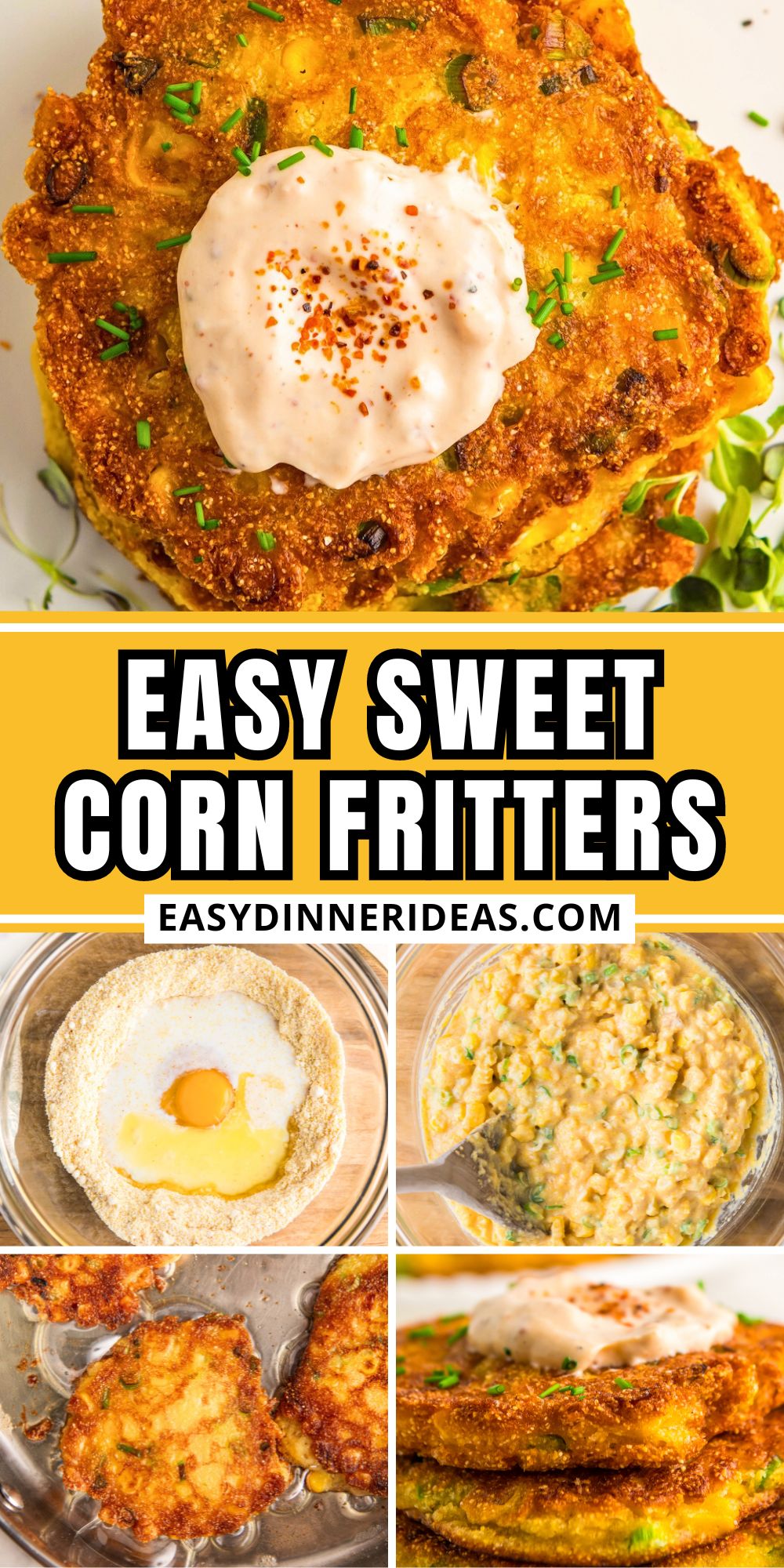 Simple Corn Fritter Recipe Easy Dinner Ideas