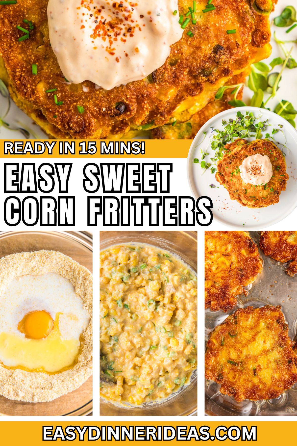 Simple Corn Fritter Recipe Easy Dinner Ideas