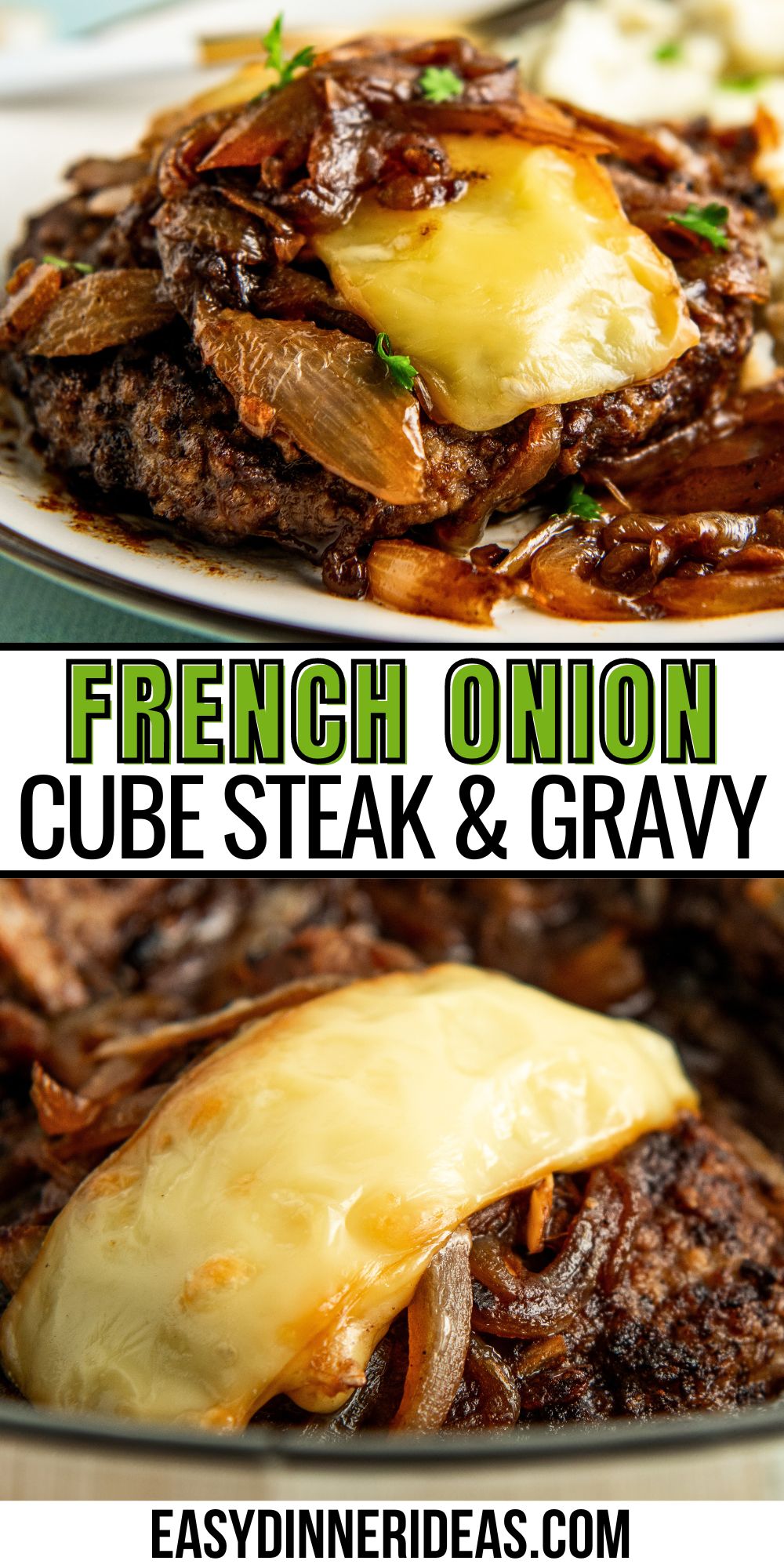 French Onion Cube Steak and Gravy | Easy Dinner Ideas