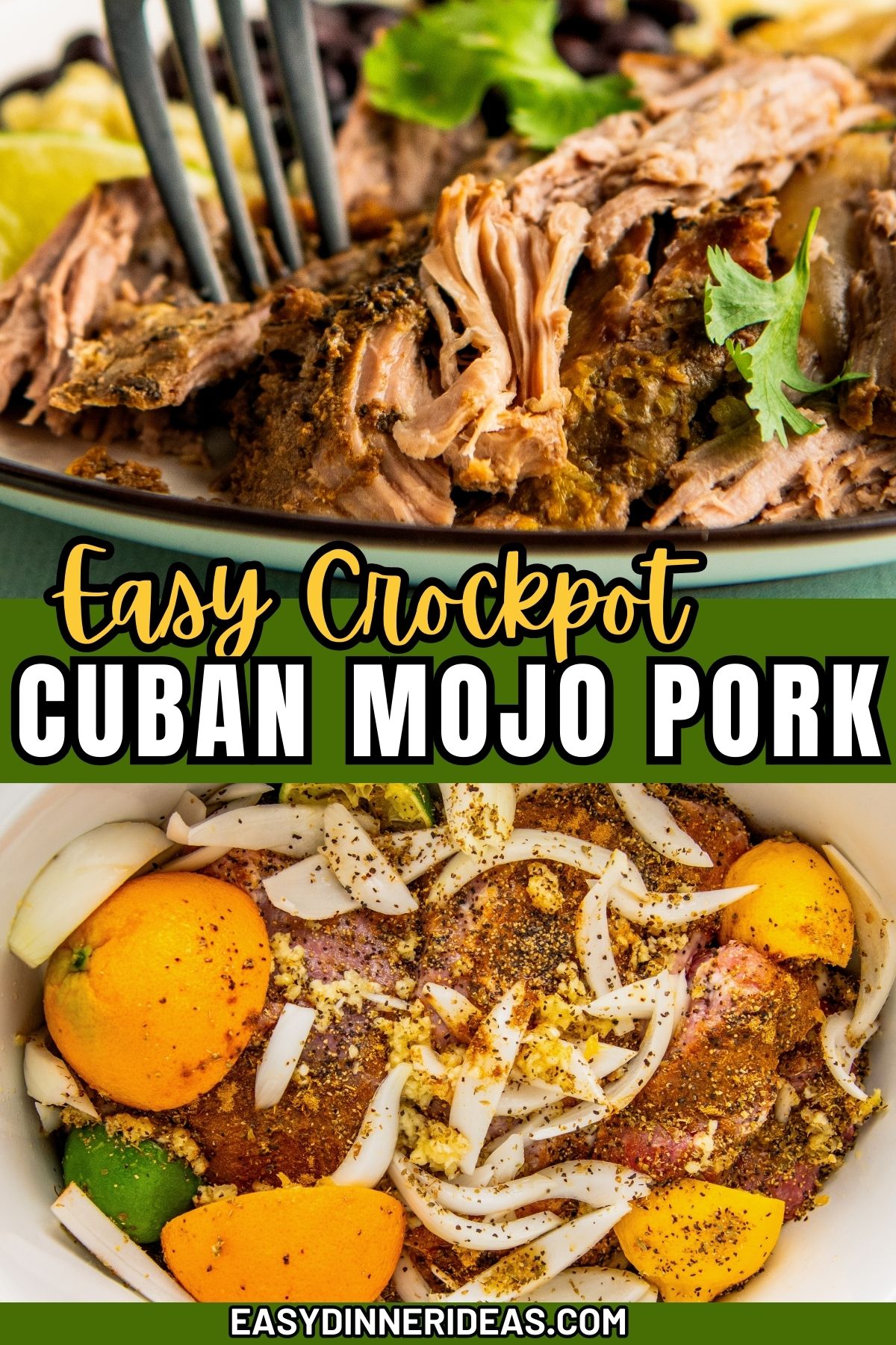 Easy Crockpot Cuban Mojo Pork Recipe | Easy Dinner Ideas