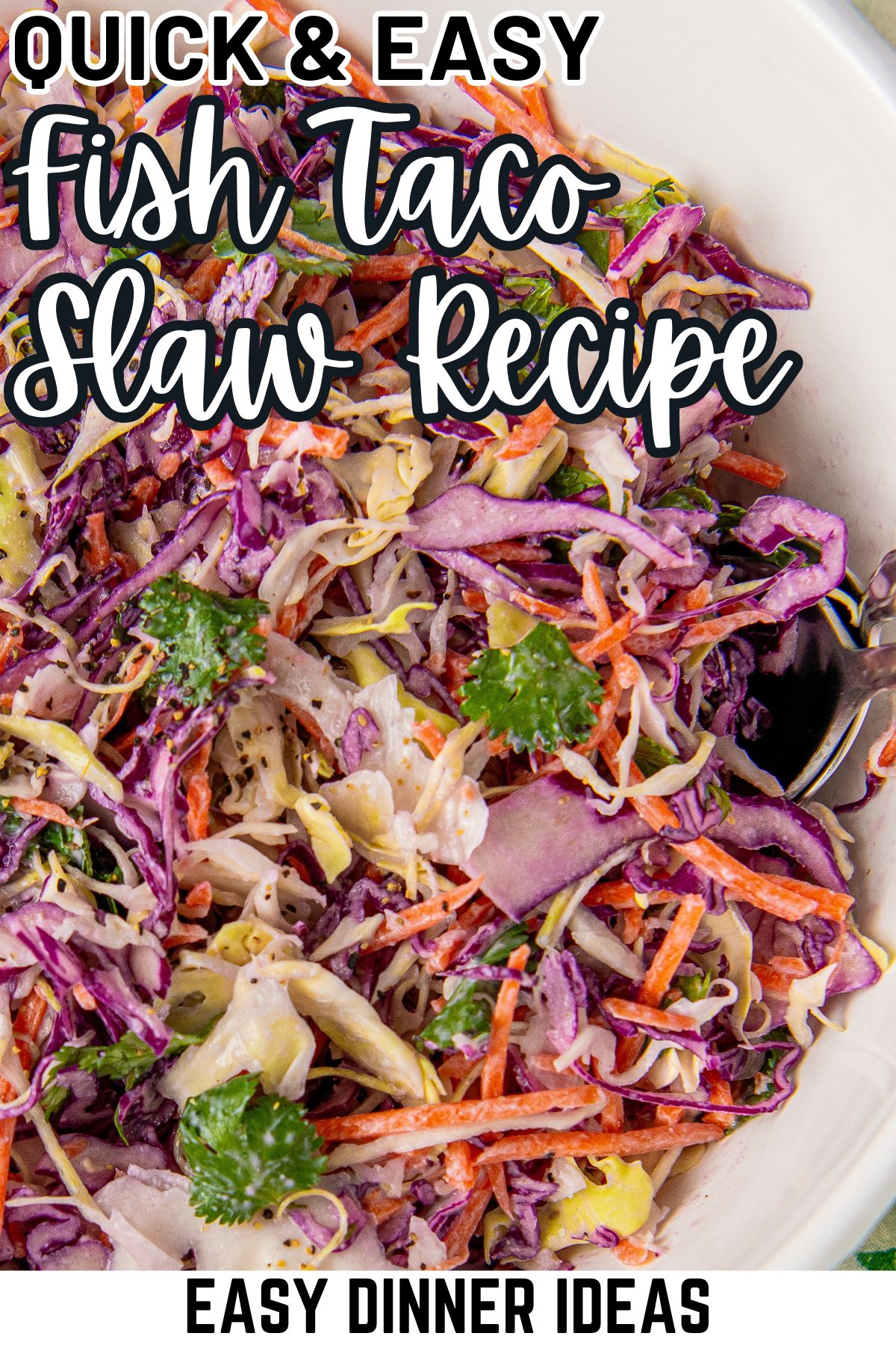 Quick & Easy Fish Taco Slaw Recipe | Easy Dinner Ideas