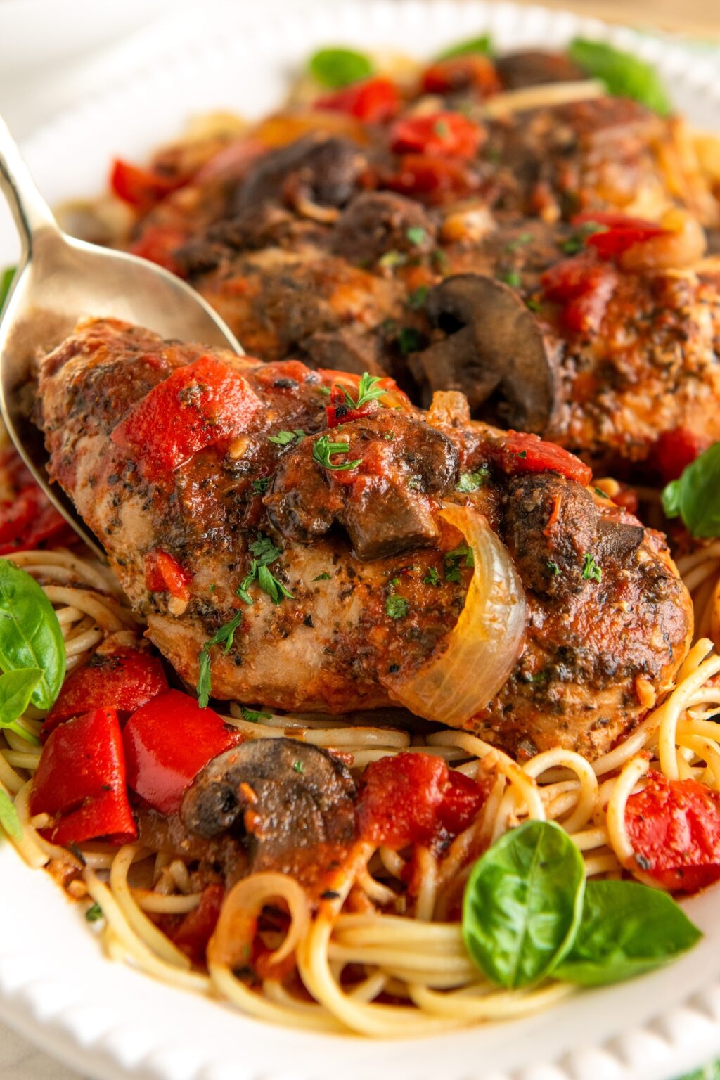 Easy Slow Cooker Chicken Cacciatore Recipe