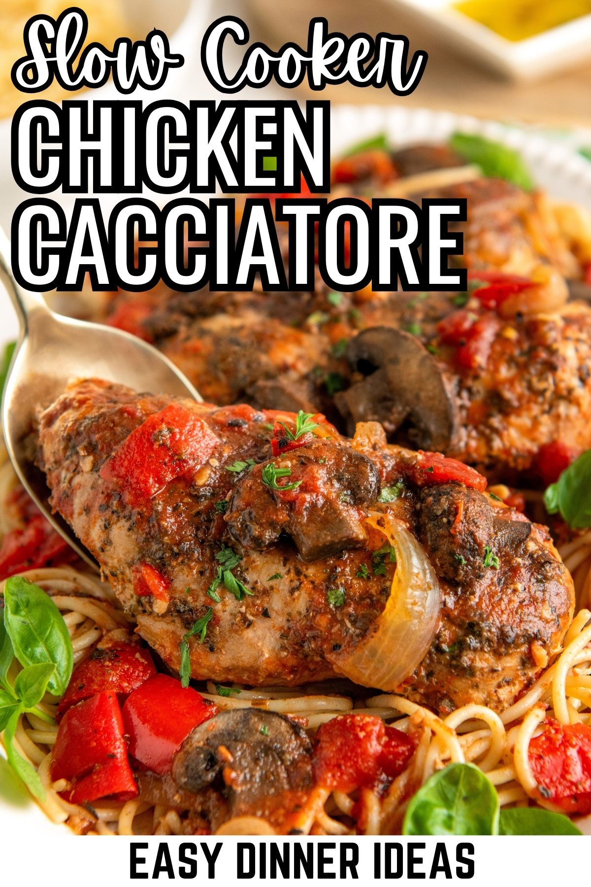 Easy Slow Cooker Chicken Cacciatore Recipe