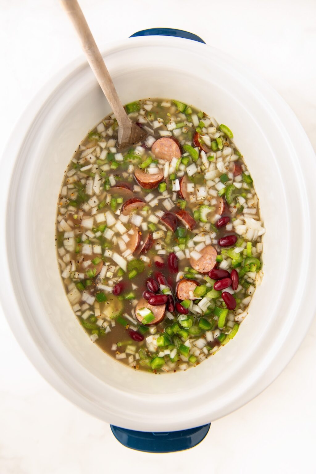 Easy Crockpot Red Beans and Rice Soup | Easy Dinner Ideas