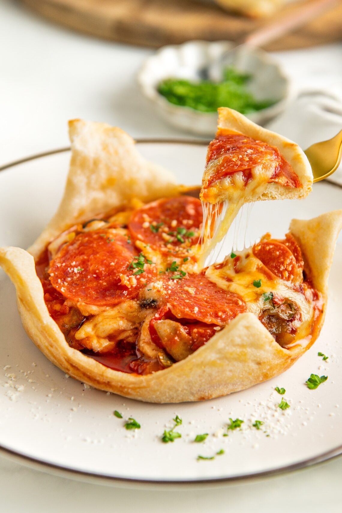 Personal-Sized Easy Pizza Pot Pie