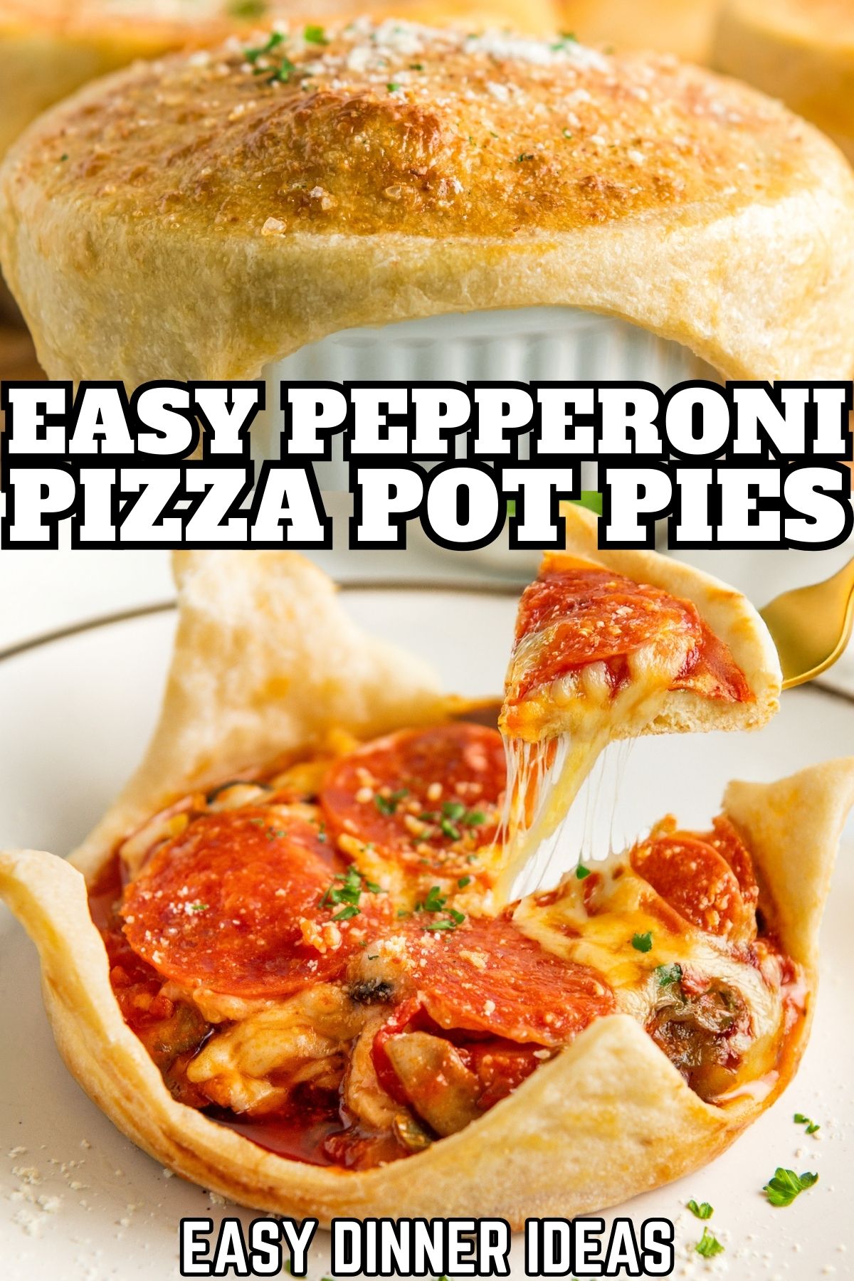 Personal-Sized Easy Pizza Pot Pie