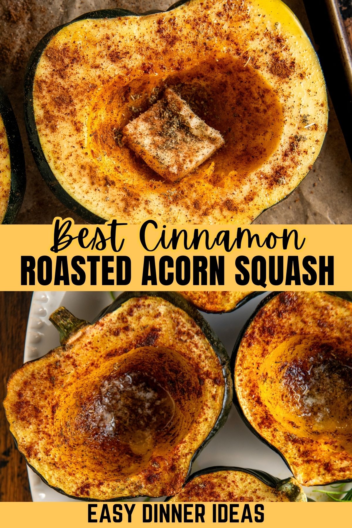 Roasted Acorn Squash | Easy Dinner Ideas
