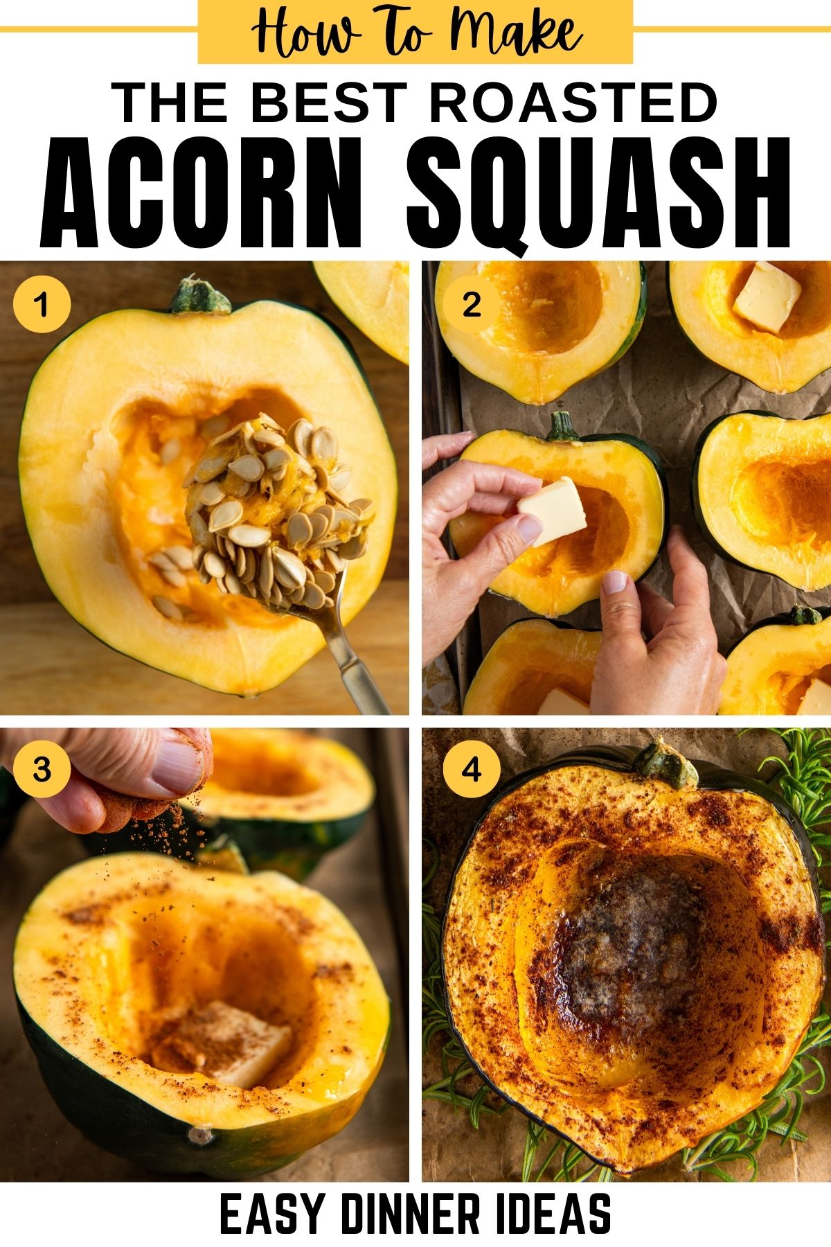 Roasted Acorn Squash | Easy Dinner Ideas