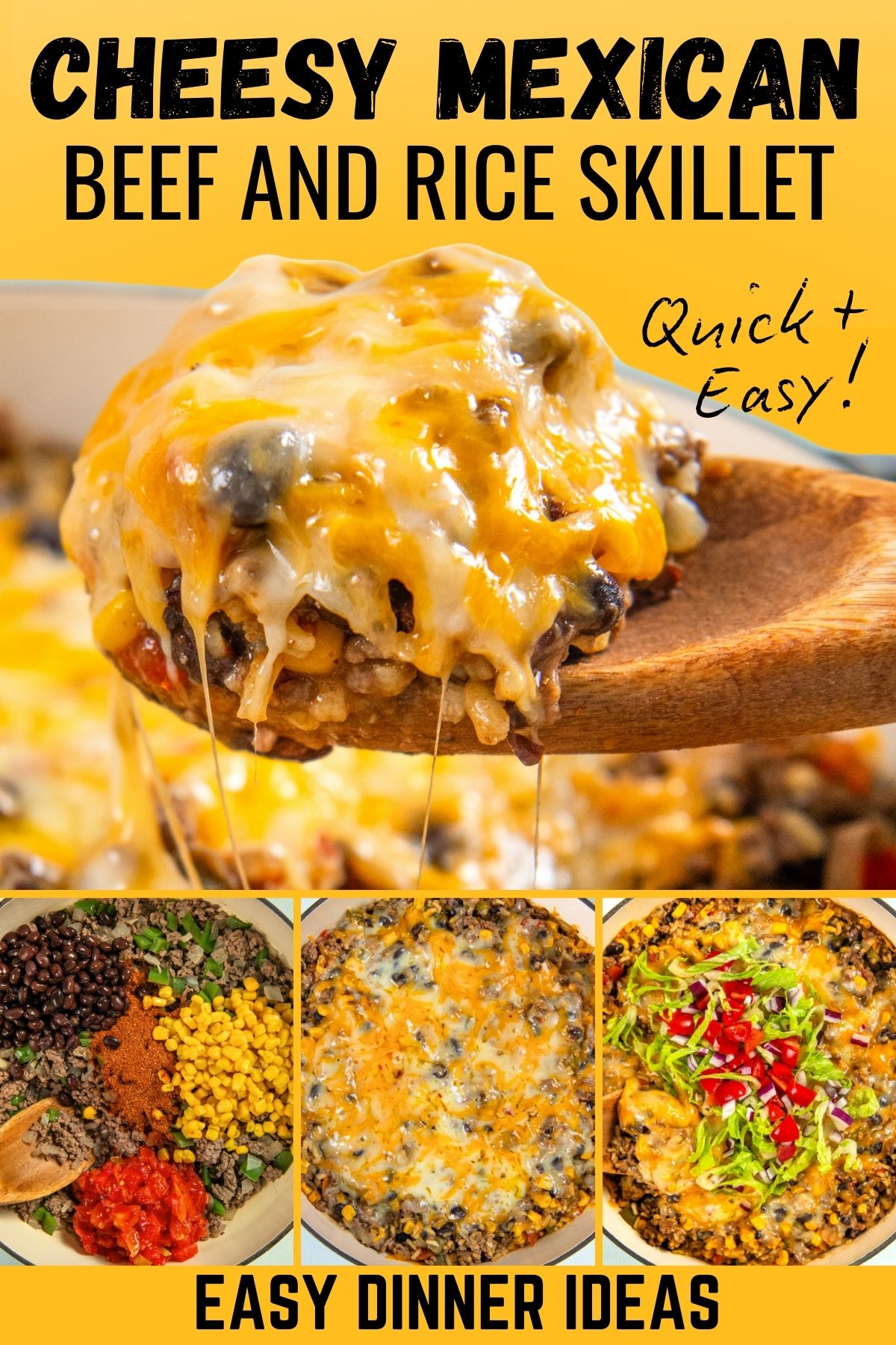 Mexican Beef and Rice Skillet | Easy Dinner Ideas